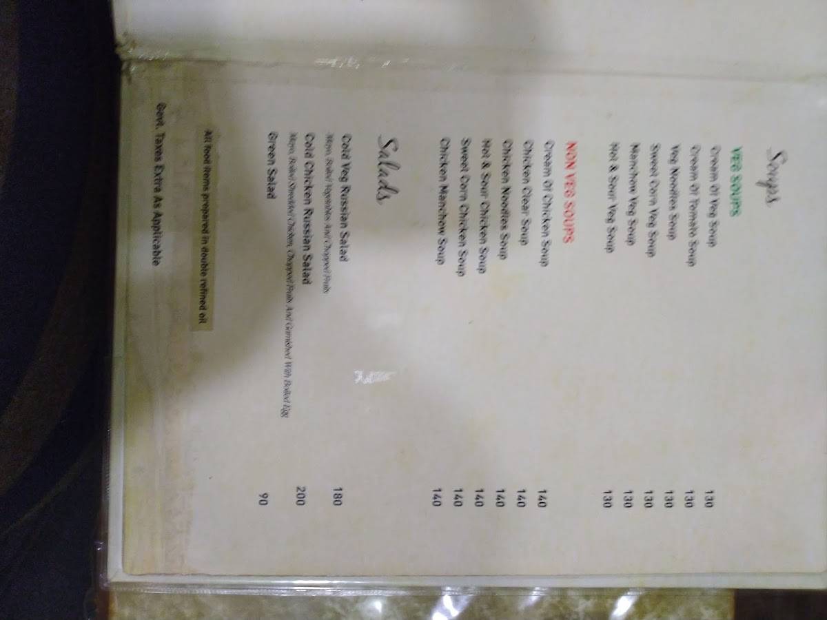 Menu at George Restaurant, Pune