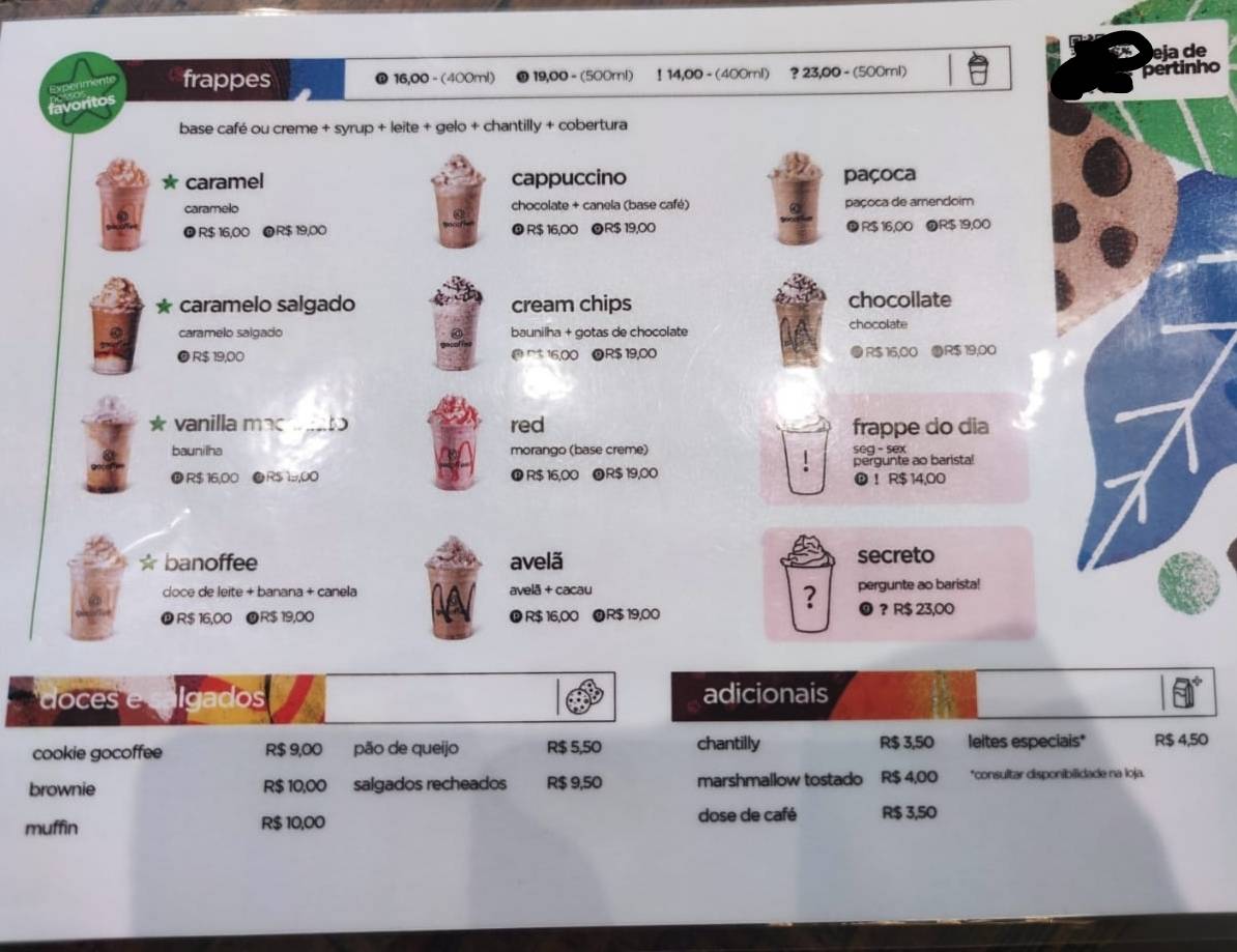 Menu em Go Coffee Campo Largo - Centro restaurante, Campo Largo