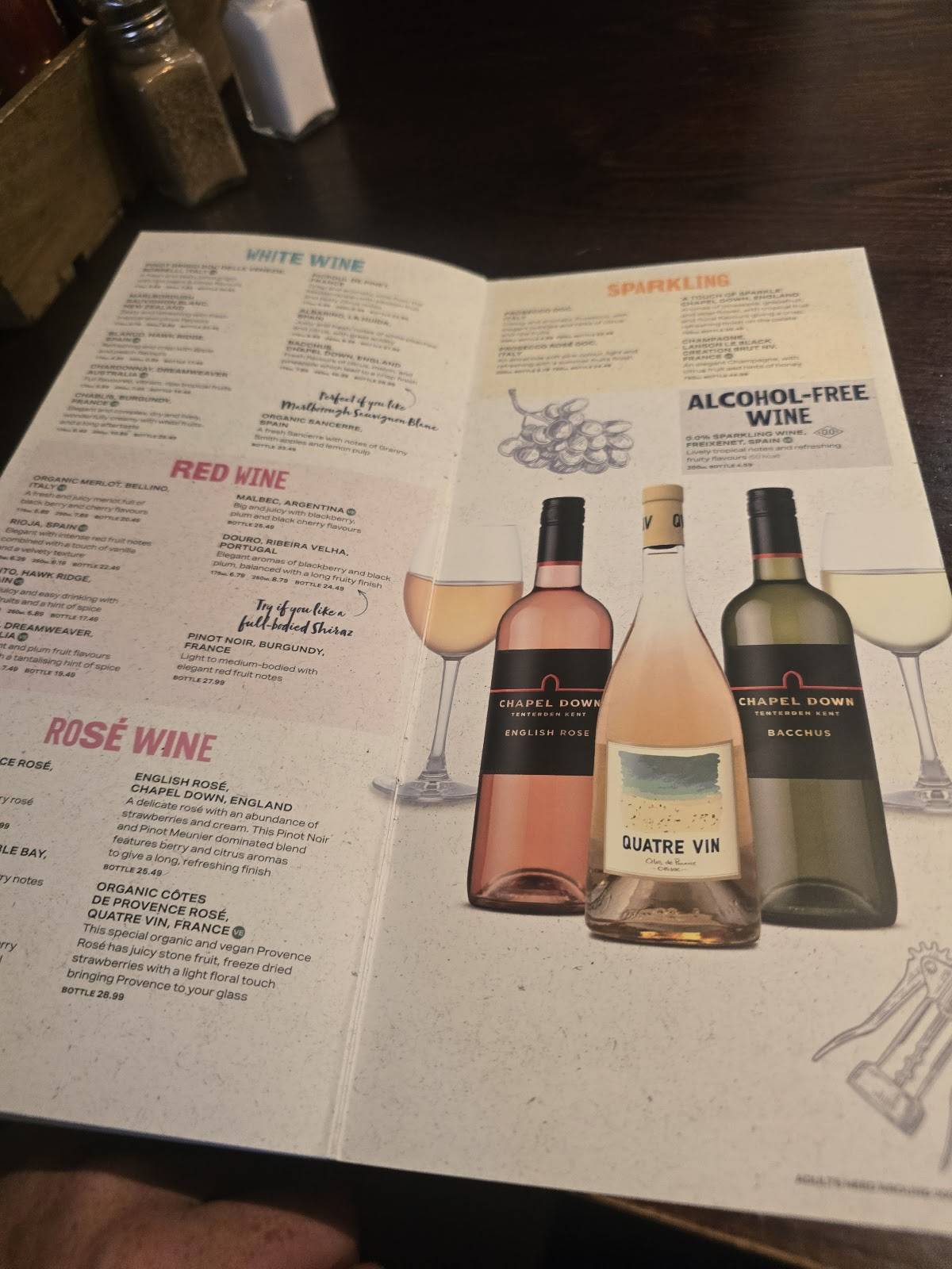 Menu at Golden Fleece pub & bar, Lymm