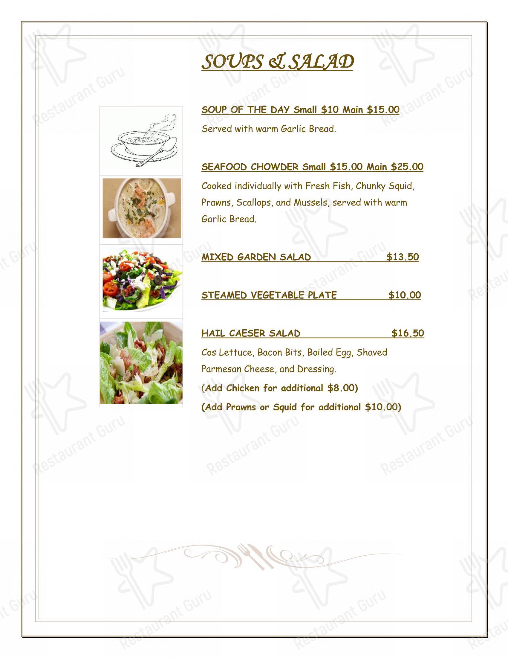 Menu at Golden Ponds pub & bar, Baldivis