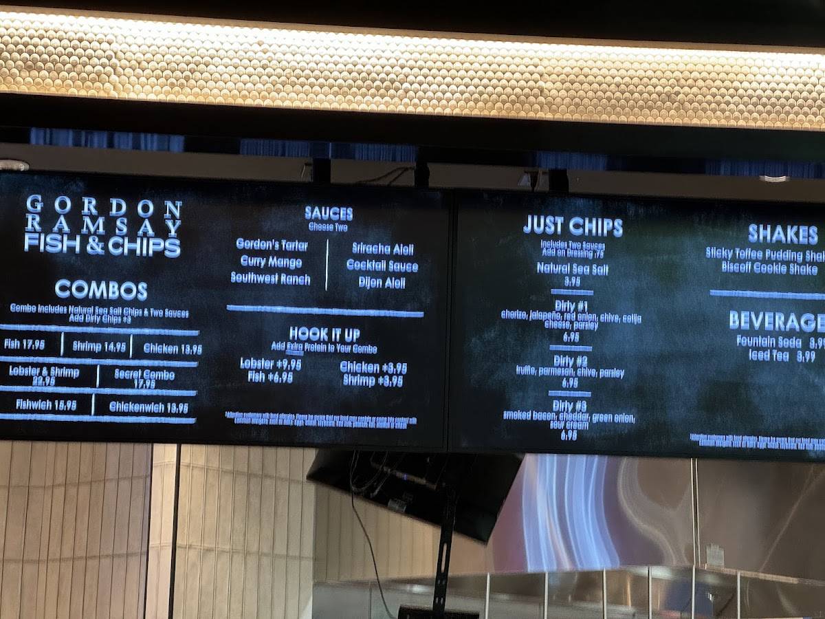 Menu at Gordon Ramsay Food Market restaurant, Cherokee, Inside Harrah's ...