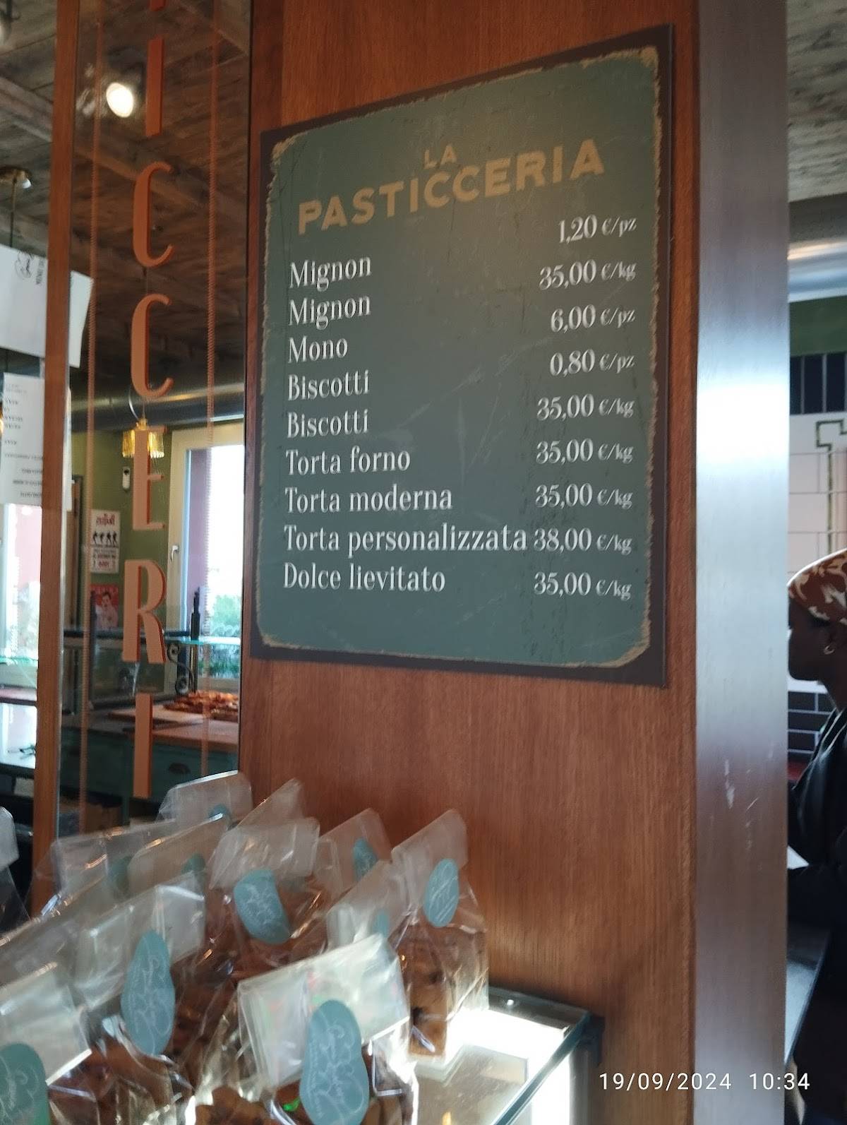 Menu da Grace Bakery, Garlate