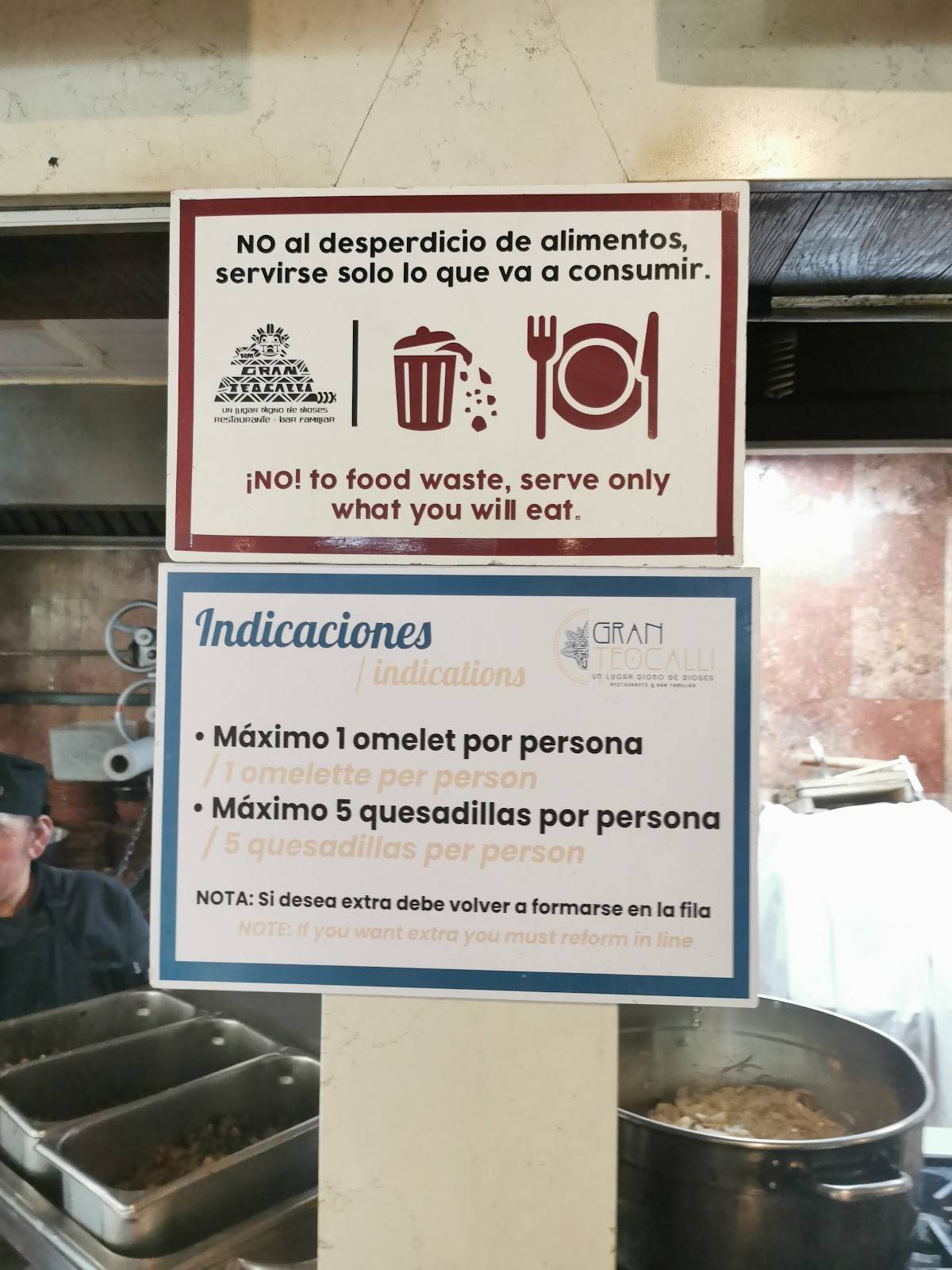 Carta del restaurante Gran Teocalli, San Juan Teotihuacan del Arista ...