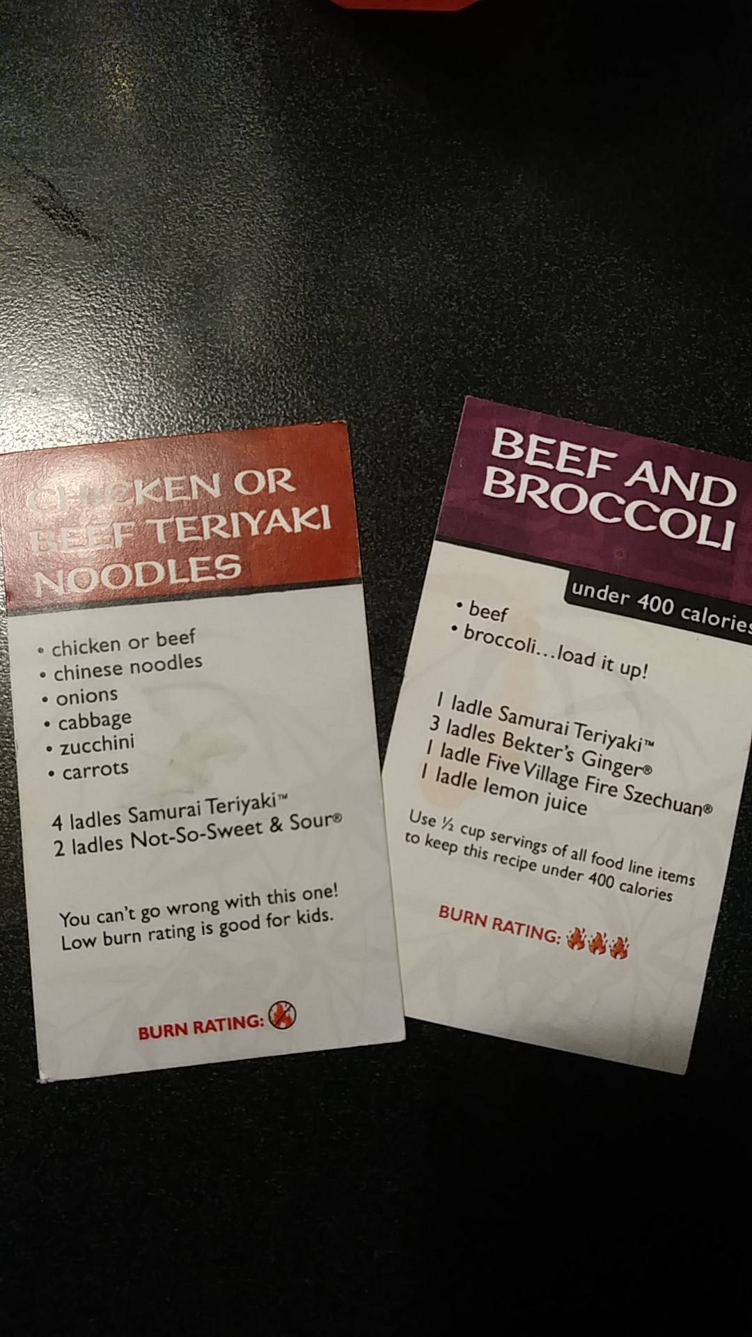 Menu at HuHot Mongolian Grill restaurant, Grand Forks