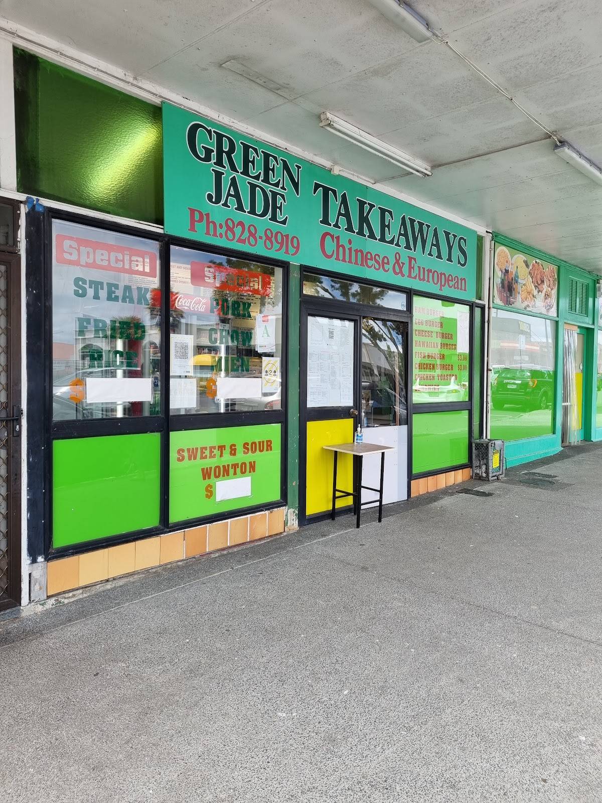 Menu at Green Jade Takeaways fast food, Auckland, Great N Rd