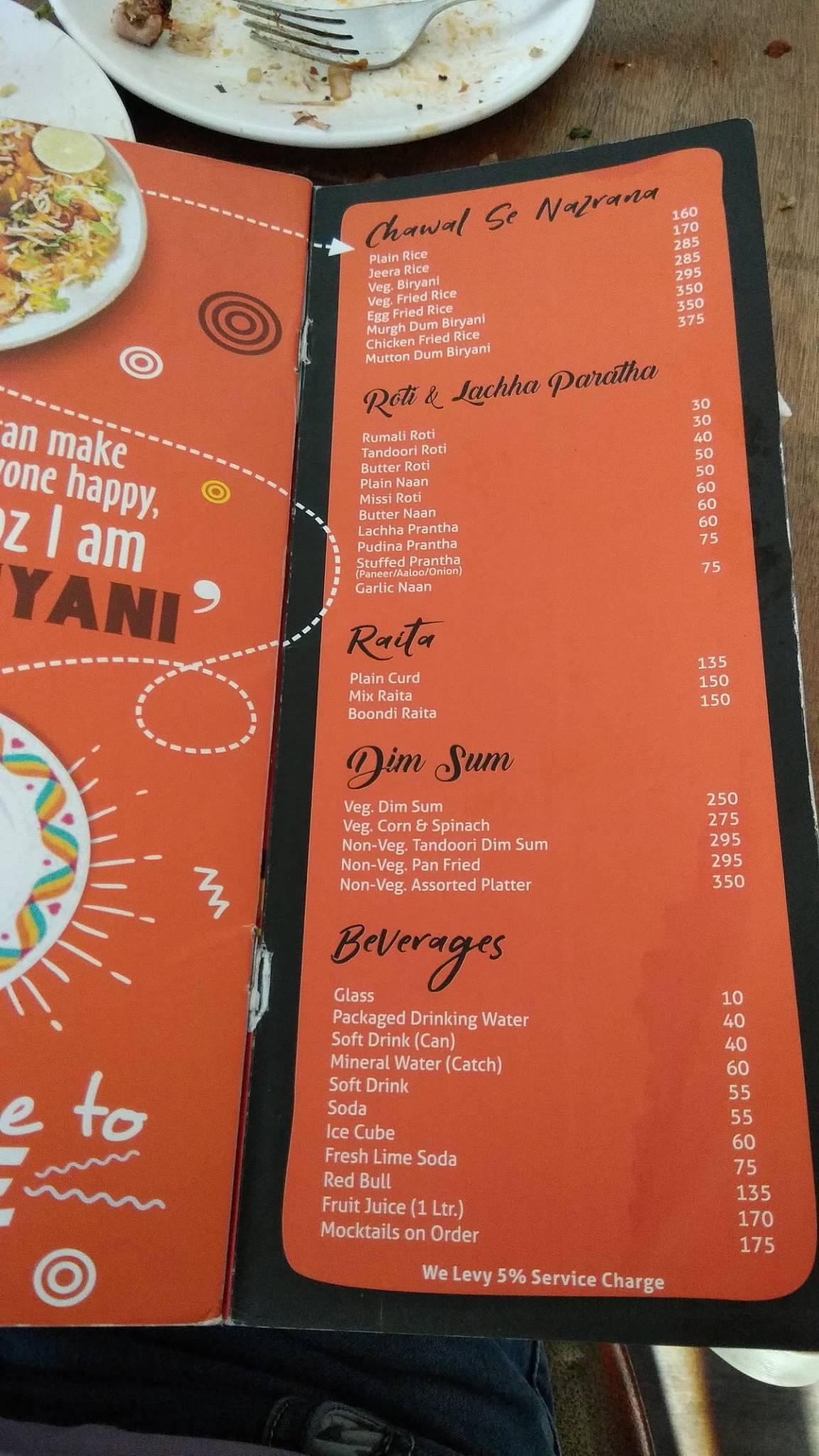 Menu at HIDE by Plan B, Gurugram