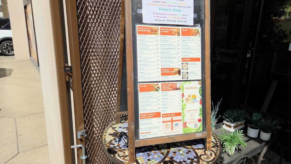 Menu at HUMU SANDWICH & SMOOTHIES pub & bar, Honolulu