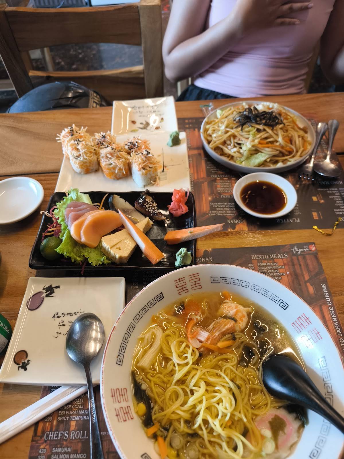 Menu at Hagemu restaurant, San Carlos City