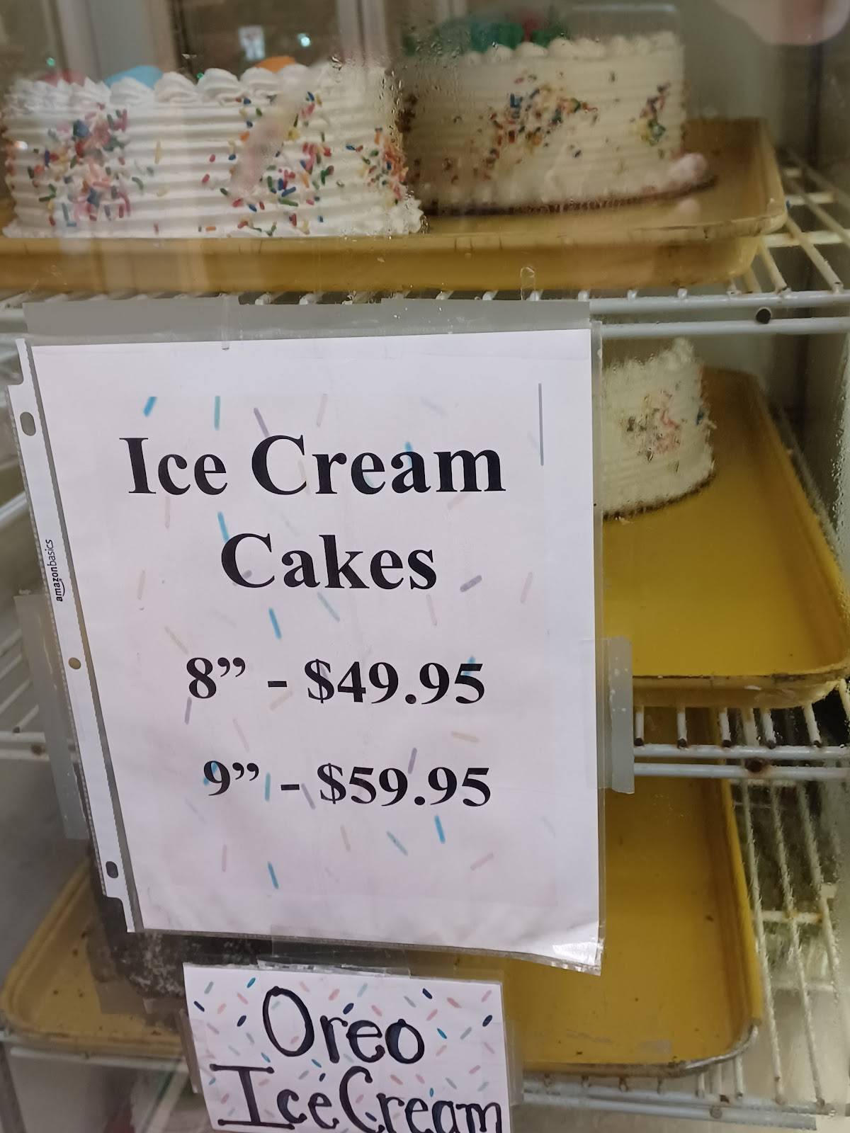 Menu at Haisch's Bakery, South Plainfield