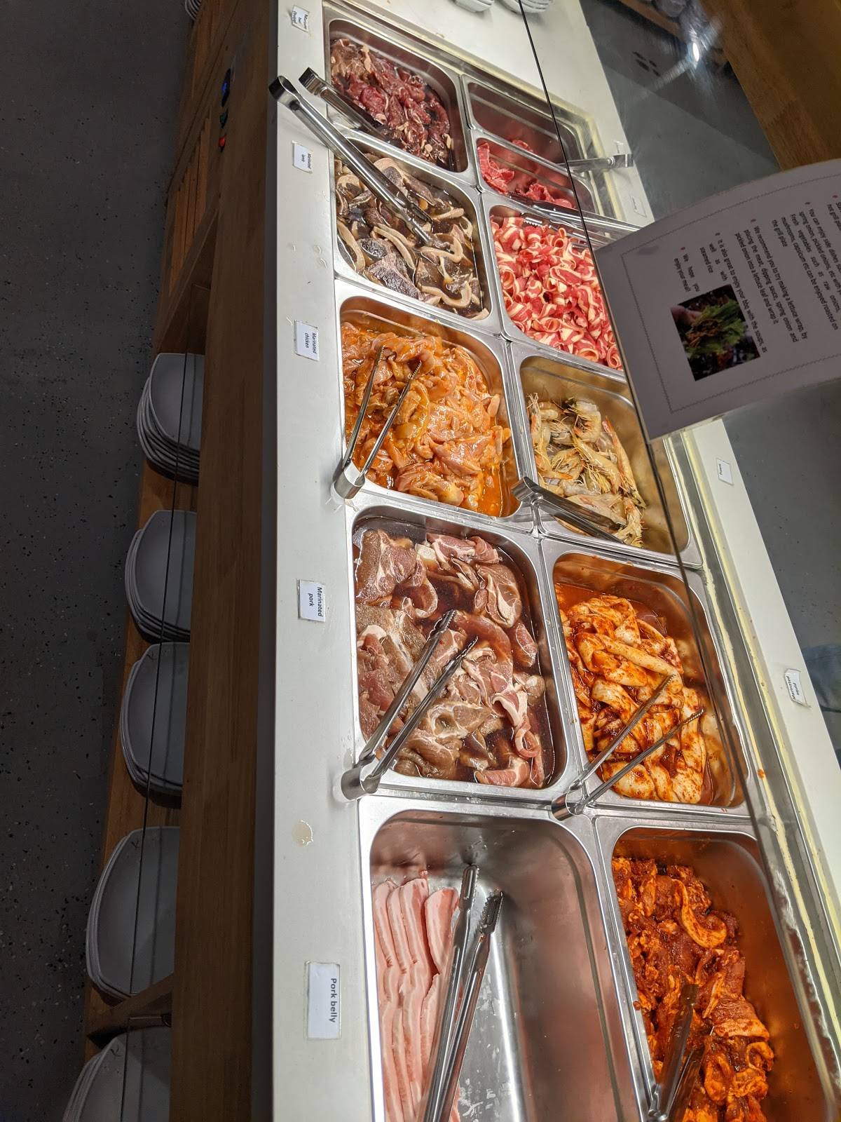 Menu at Hancookwan Korean BBQ Buffet Restaurant, Willetton