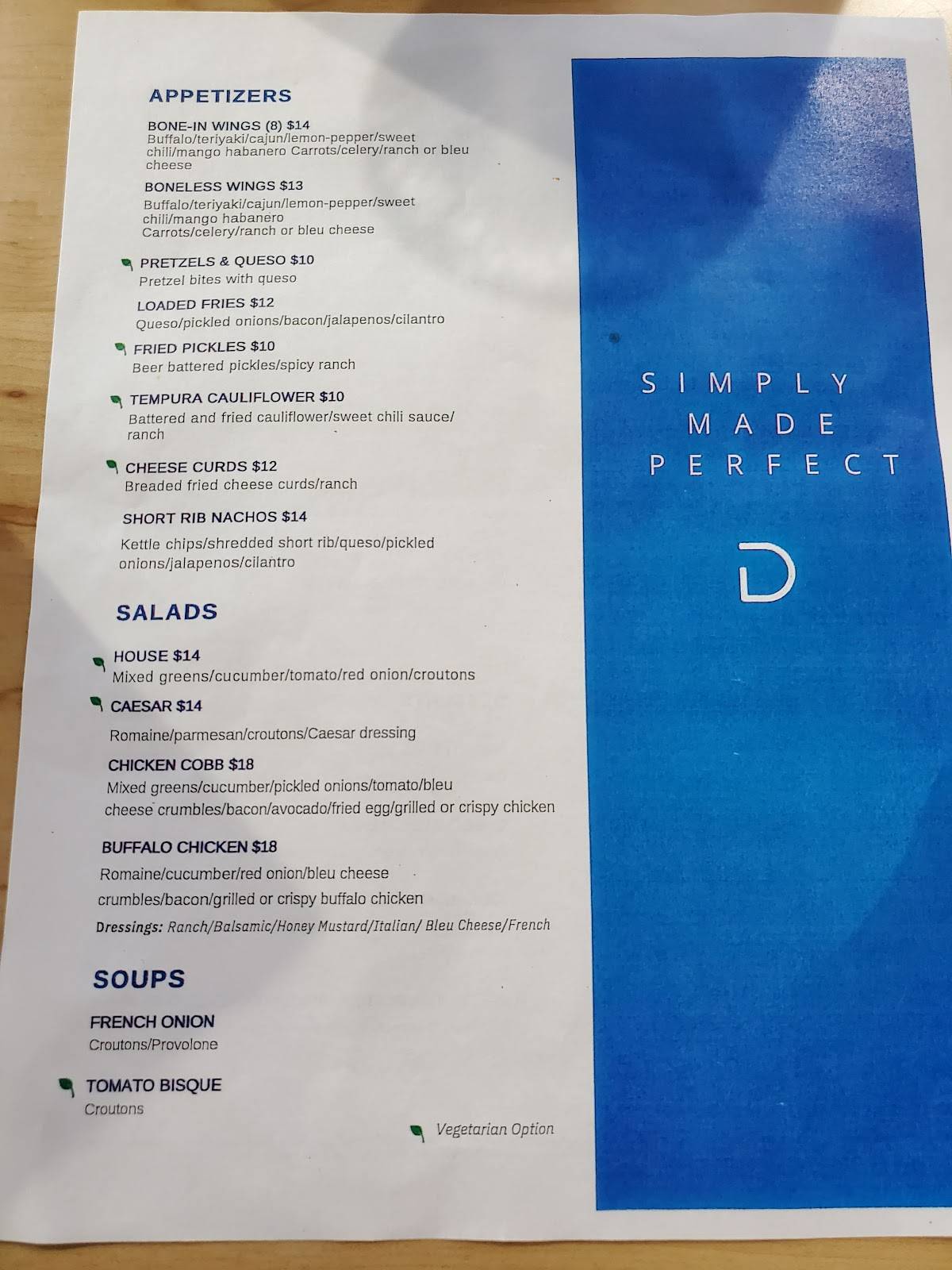 Menu at Hangar 58 Sports Bar and Grill, Indianapolis