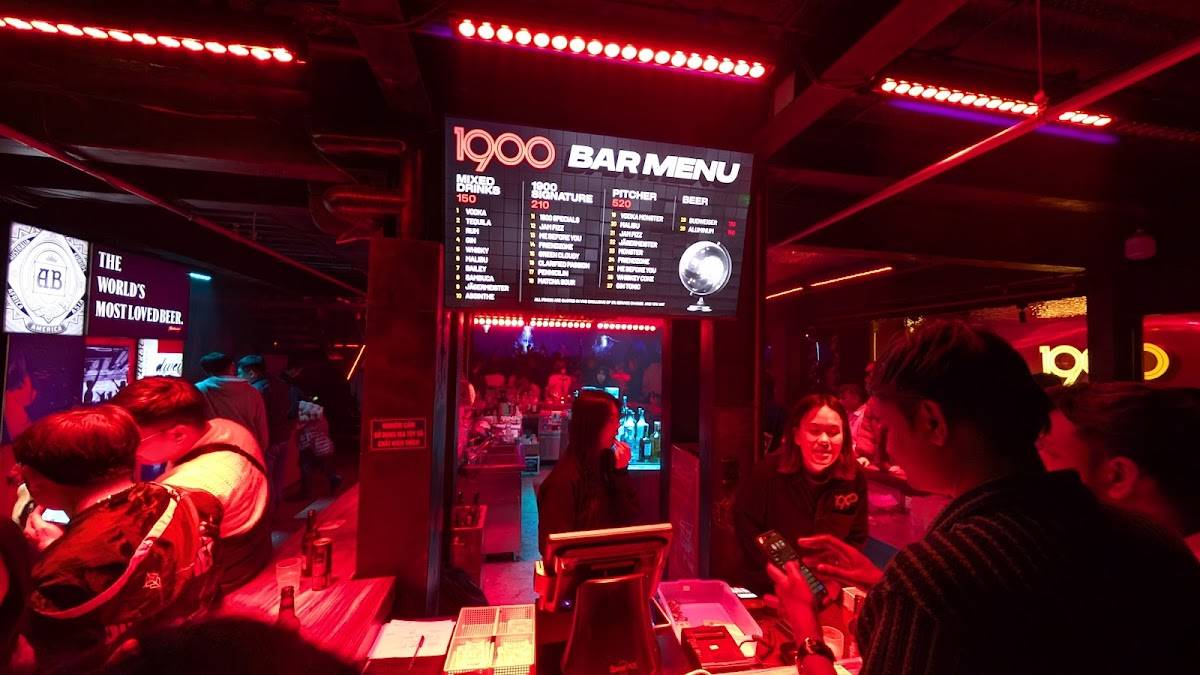 Menu at 1900 Club Hanoi, Hanoi