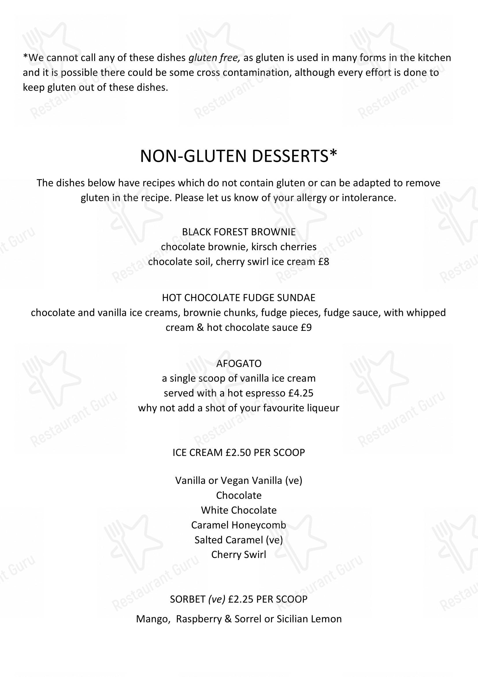 Menu at Hare & Hounds Lothersdale pub & bar, Lothersdale