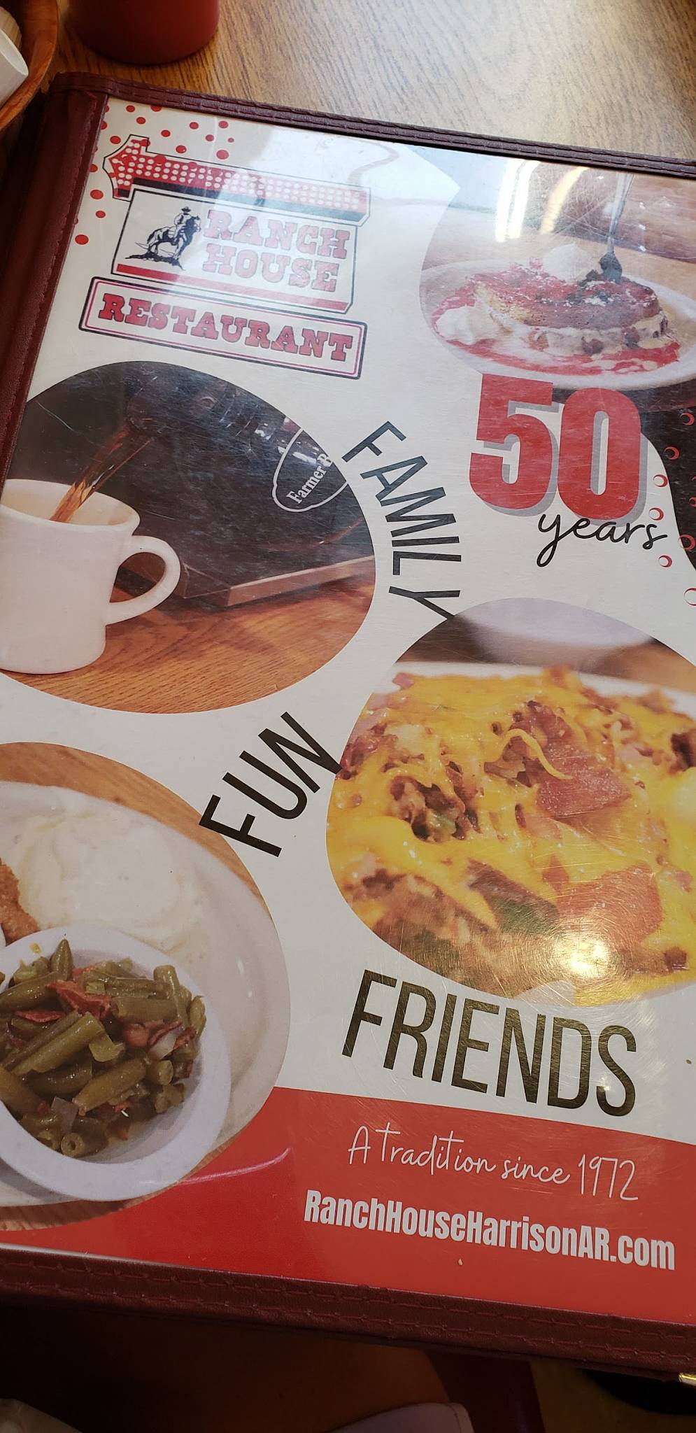 Menu at Ranch House Restaurant, Harrison