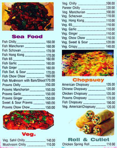 Menu at Hasan Sahil Fine Dine Resto, Thane