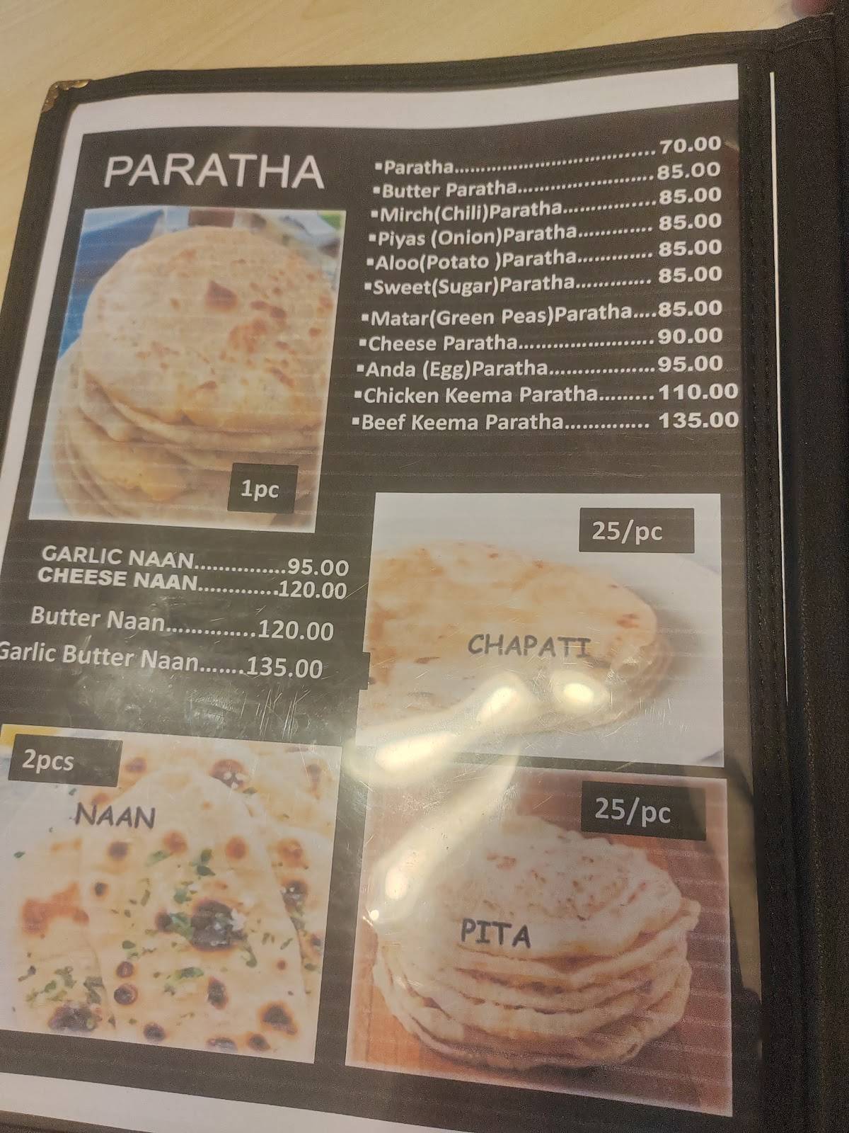 Menu at Hashmi Kitchenette restaurant, Las Pinas