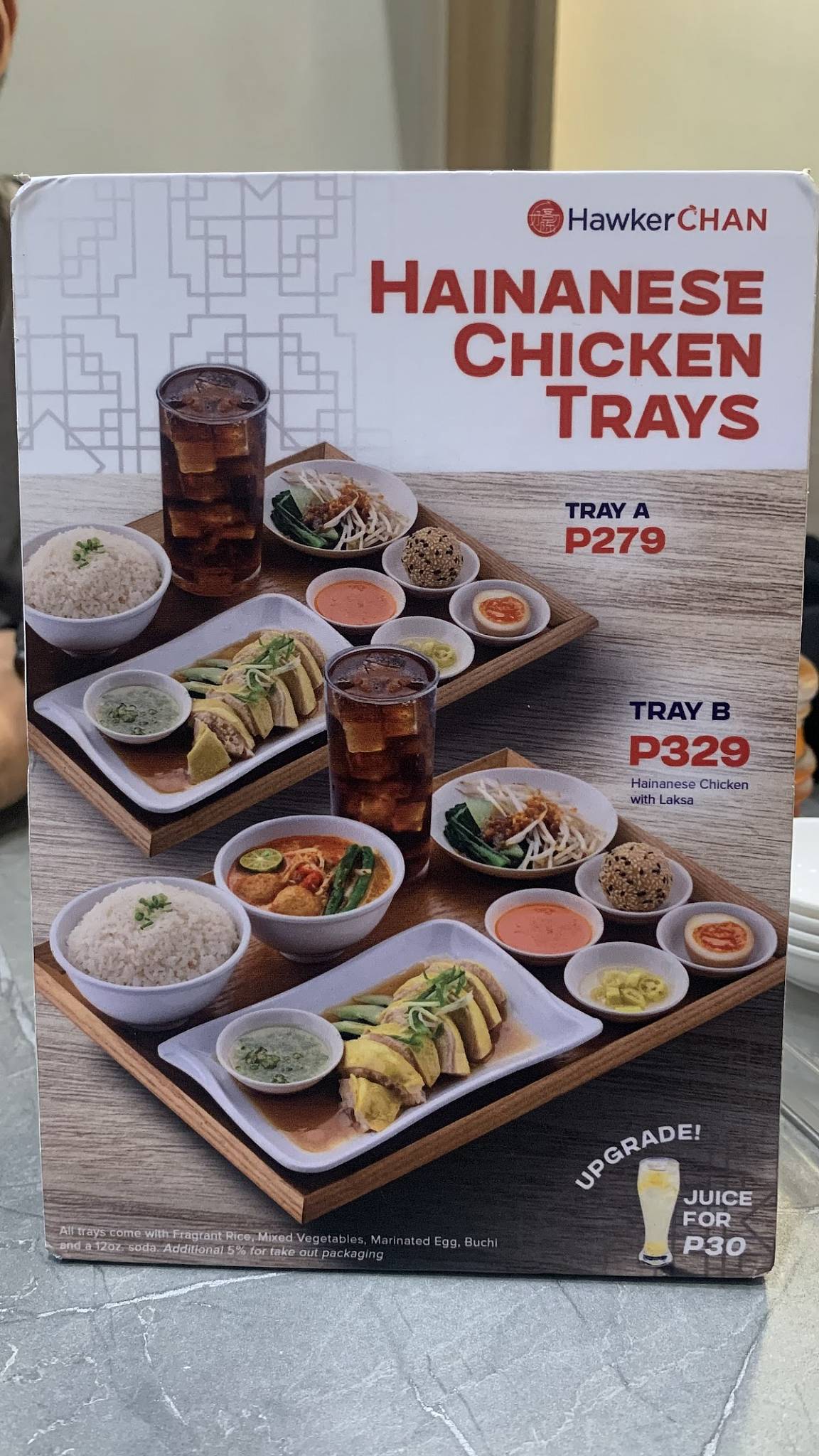 Menu at Hawker Chan - SM Seaside City, Cebu restaurant, Cebu City