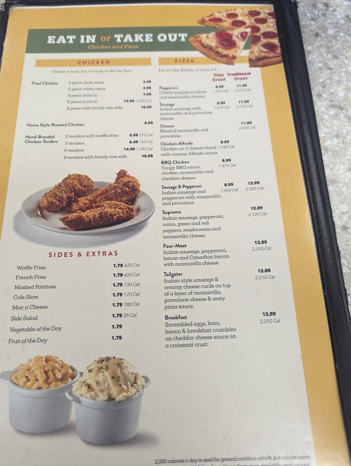 Menu at Hearty Platter Bonduel cafe, Bonduel