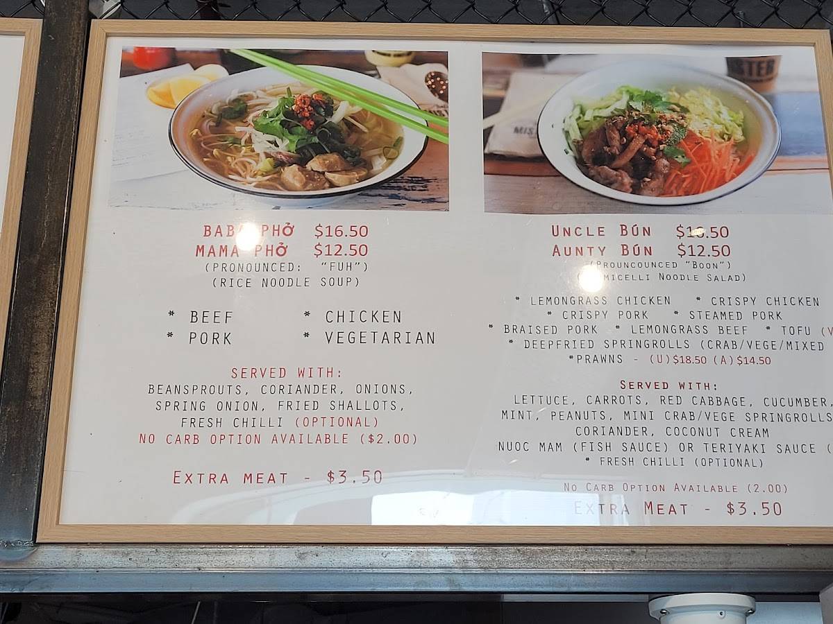 Menu at Hello Mister Newmarket restaurant, Auckland, 123 Carlton Gore Rd