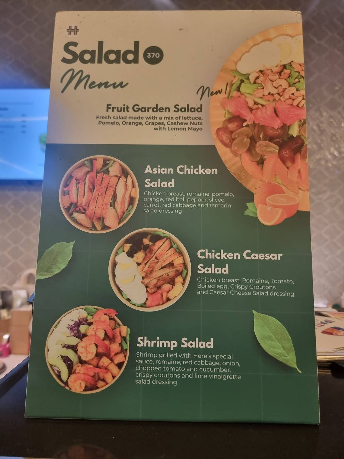 Menu at Here Cafe, Mabalacat, Ninoy Aquino Ave