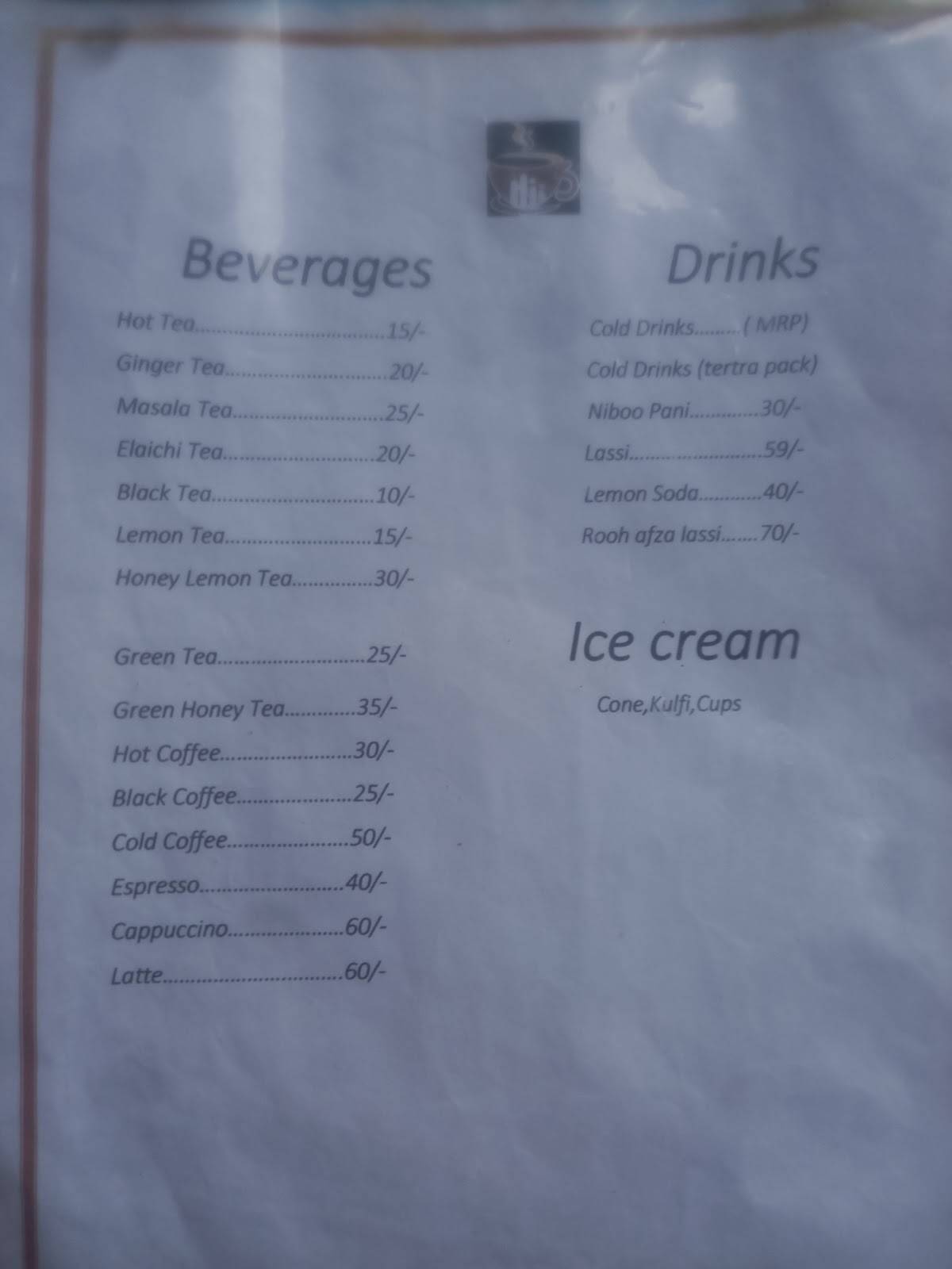 Menu at Hi5 Cafe restaurant & fast food, Srinagar