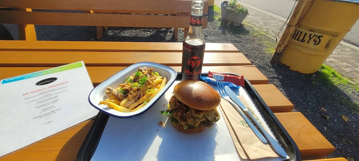Speisekarte von Hillbilly's Fast Food, Aarbergen