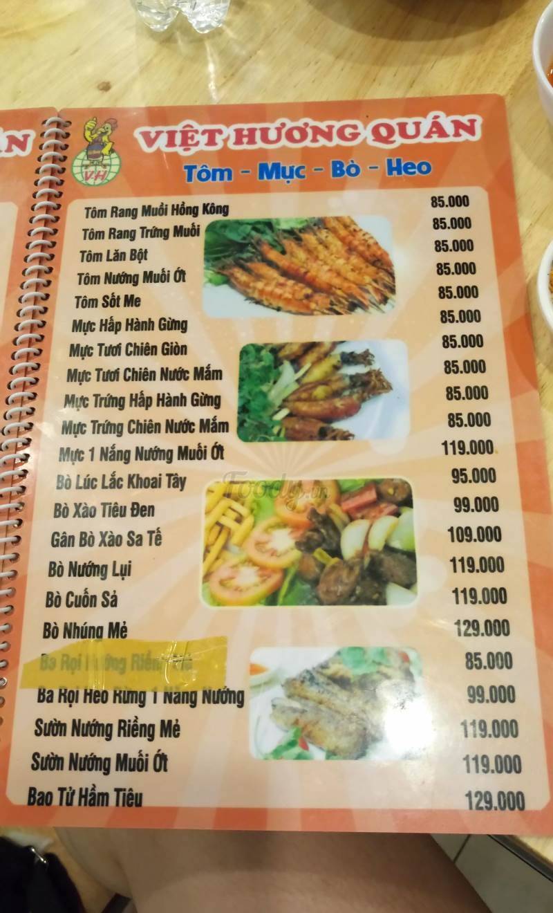 Carta de Viet Huong Restaurant - Grilled chickens in clay pots, Ciudad ...