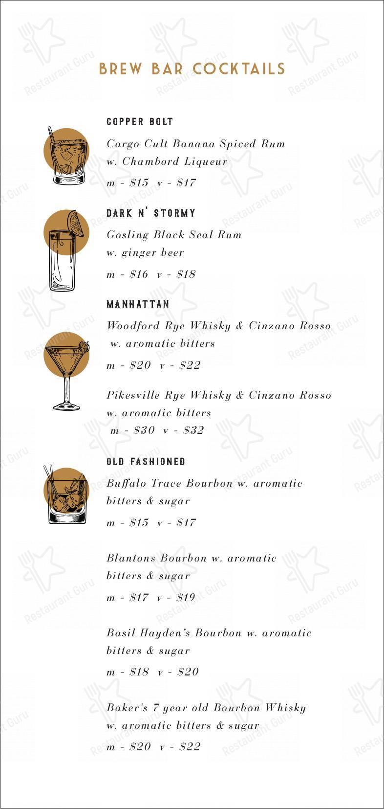 Menu at Hornsby RSL Club, Hornsby