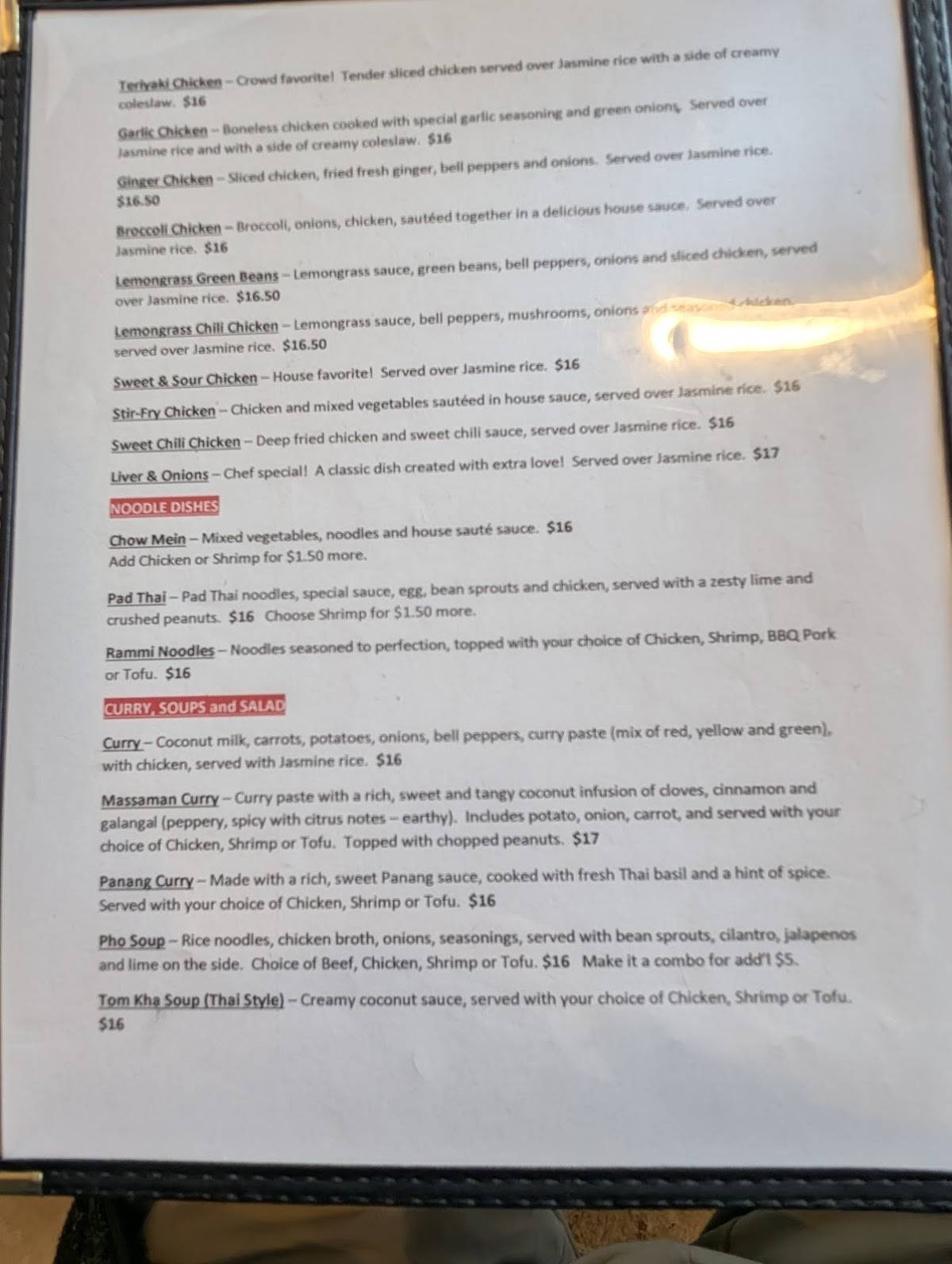 Menu at Hot Mama's Kitchen restaurant, Ocean Shores