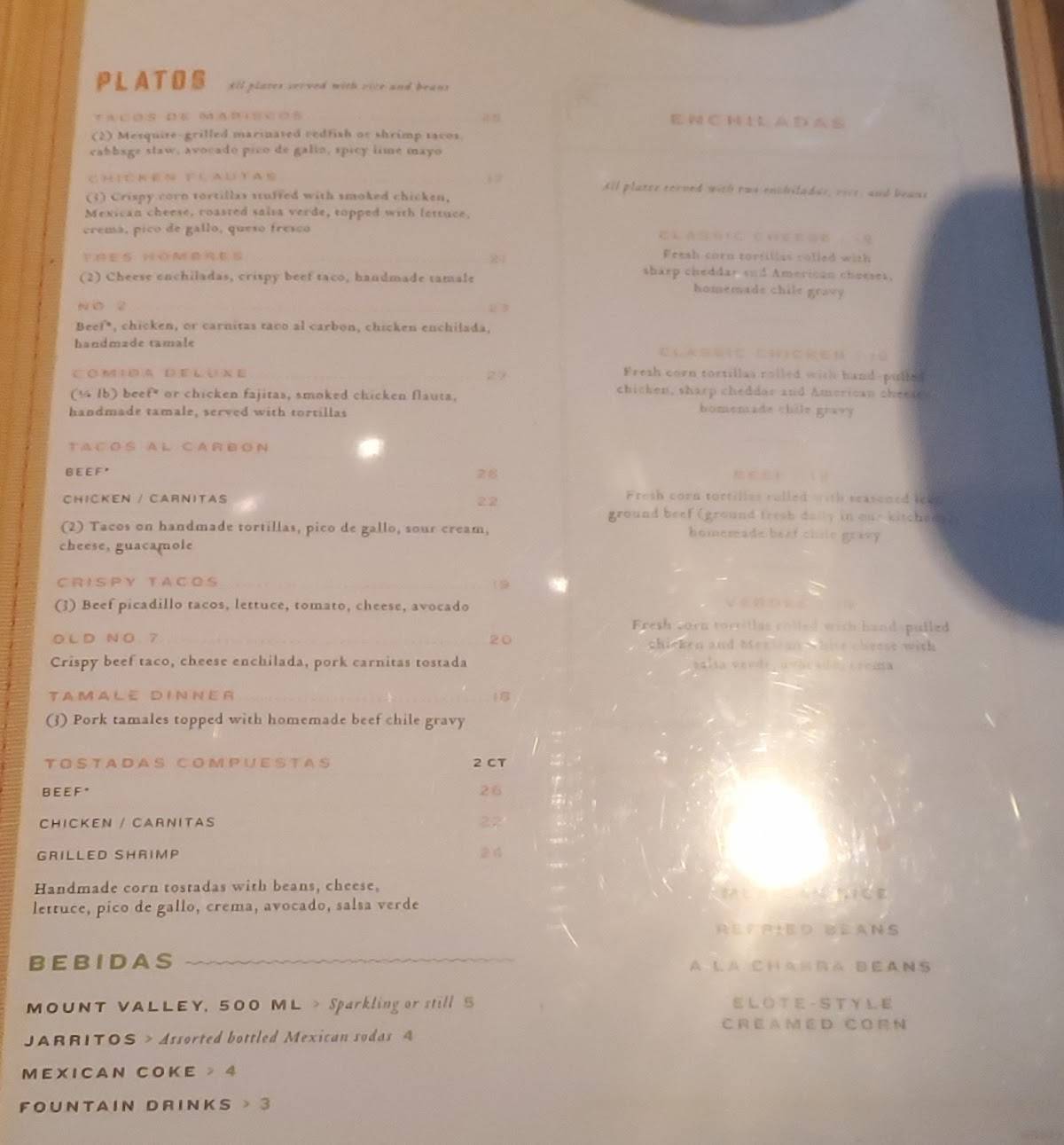 Menu at Goode Co. Kitchen & Cantina restaurant, Houston, Katy Fwy