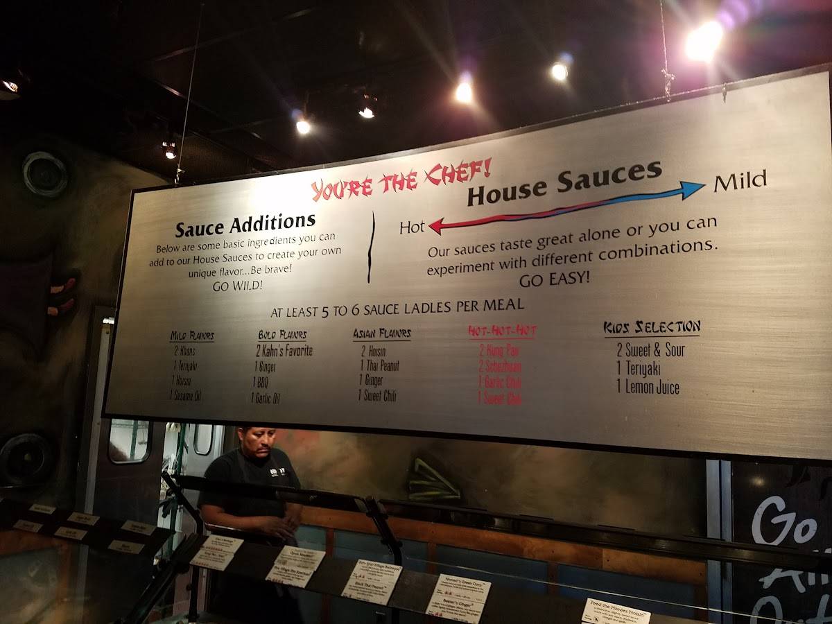 Menu at HuHot Mongolian Grill restaurant, Manhattan, Manhattan Town ...