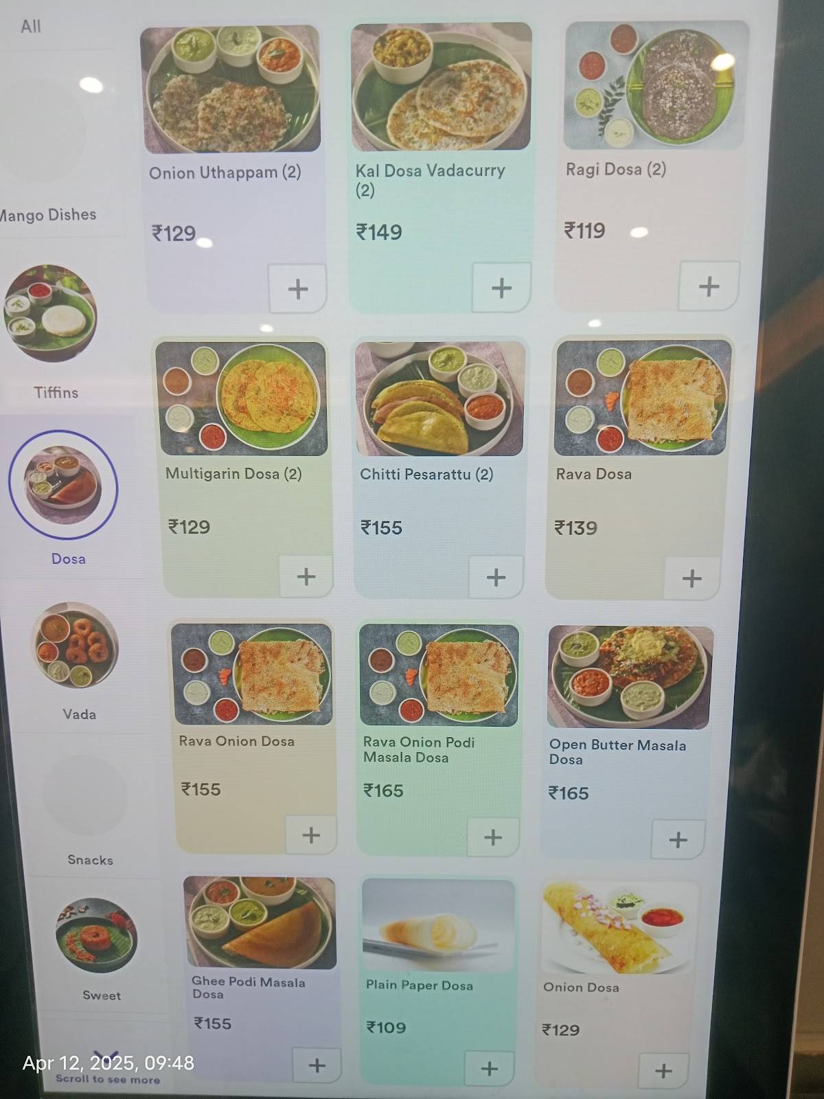 Menu at Kanchi Cafe - Kompally, Hyderabad