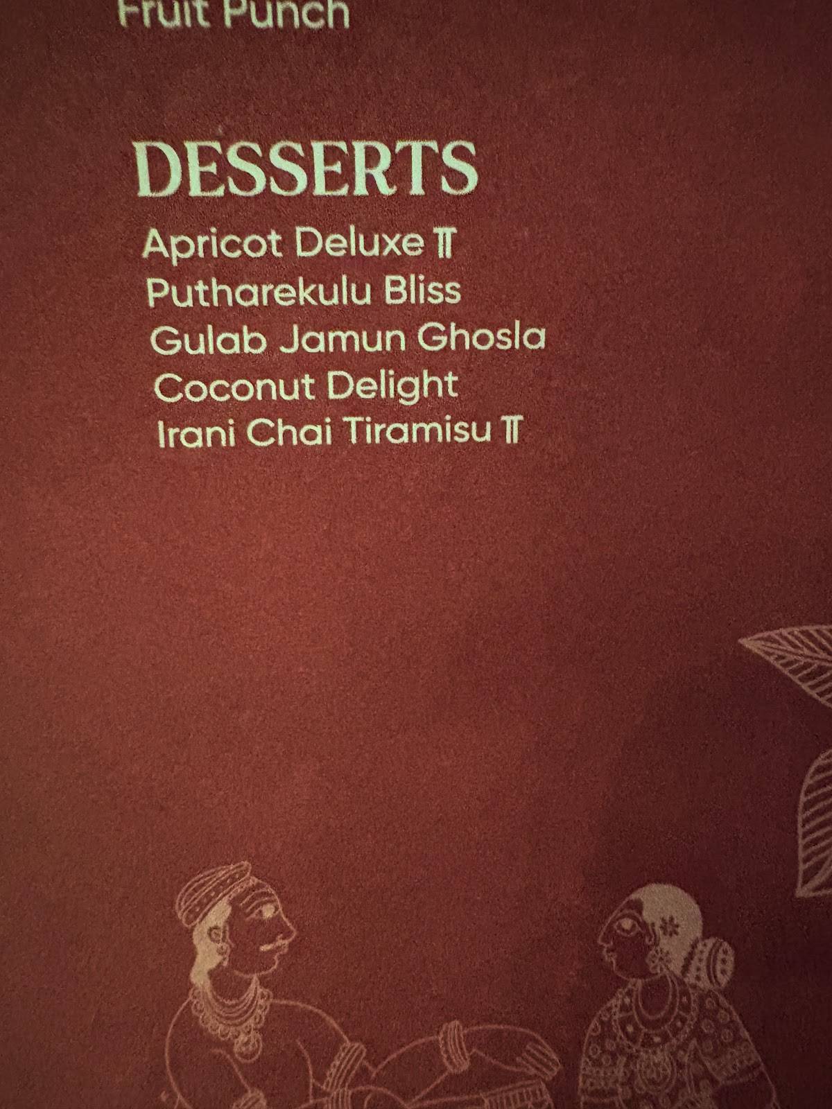 Menu at Telusa Telugu Kitchen and Bar, Hyderabad