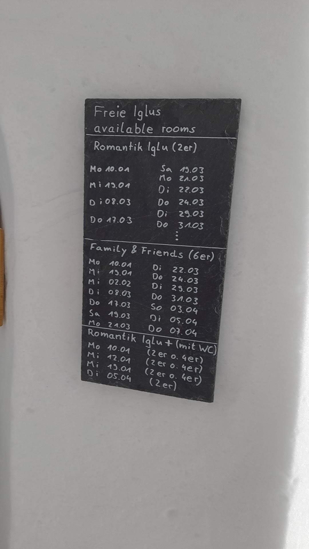 Speisekarte von Iglu-Dorf - Zugspitze pub & Bar, Garmisch-Partenkirchen