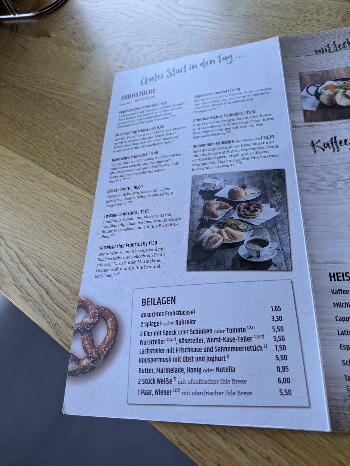 Speisekarte von Ihle Café Erding cafe, Erding