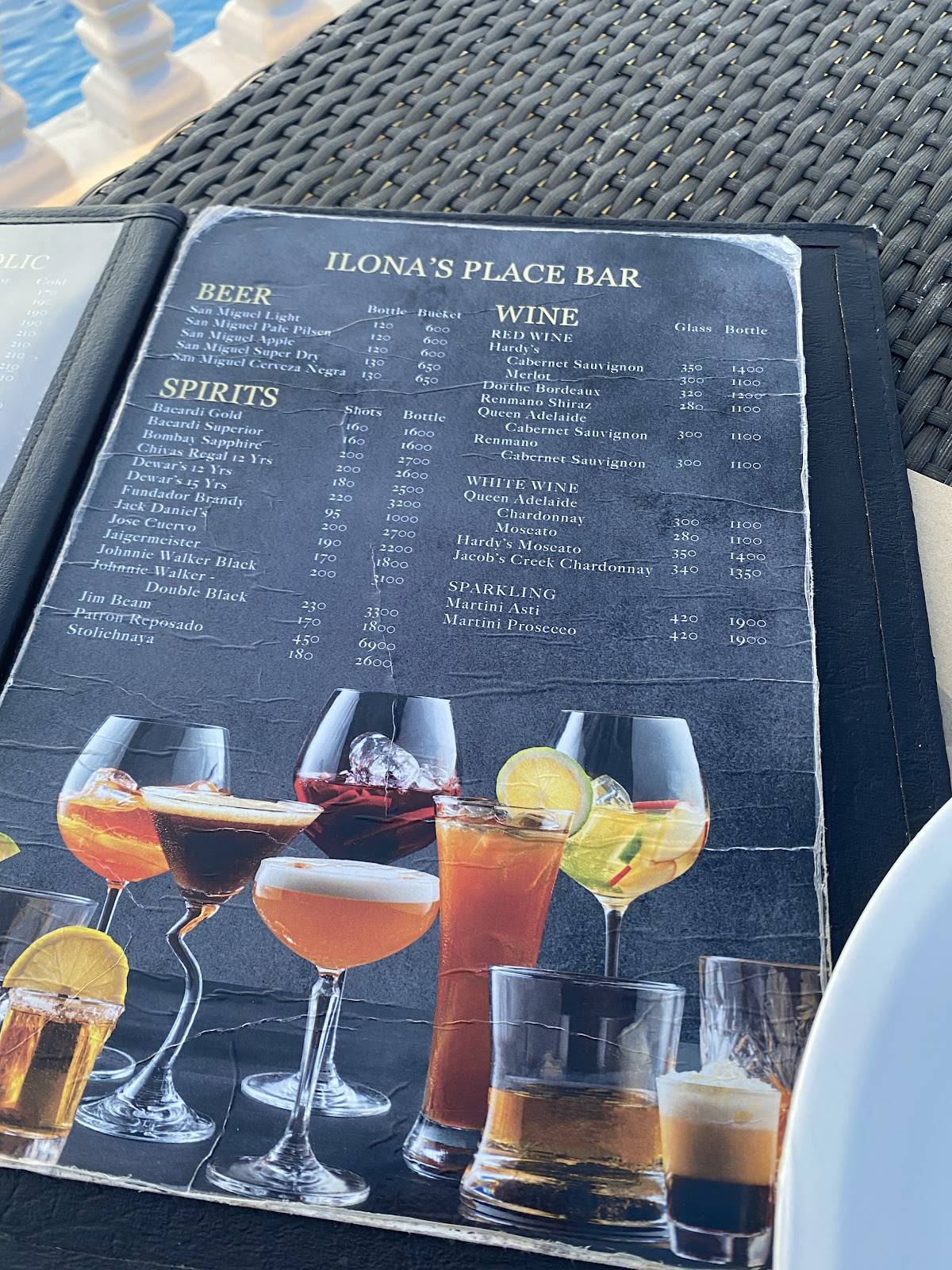 Menu at Ilona's Place restaurant, Antipolo
