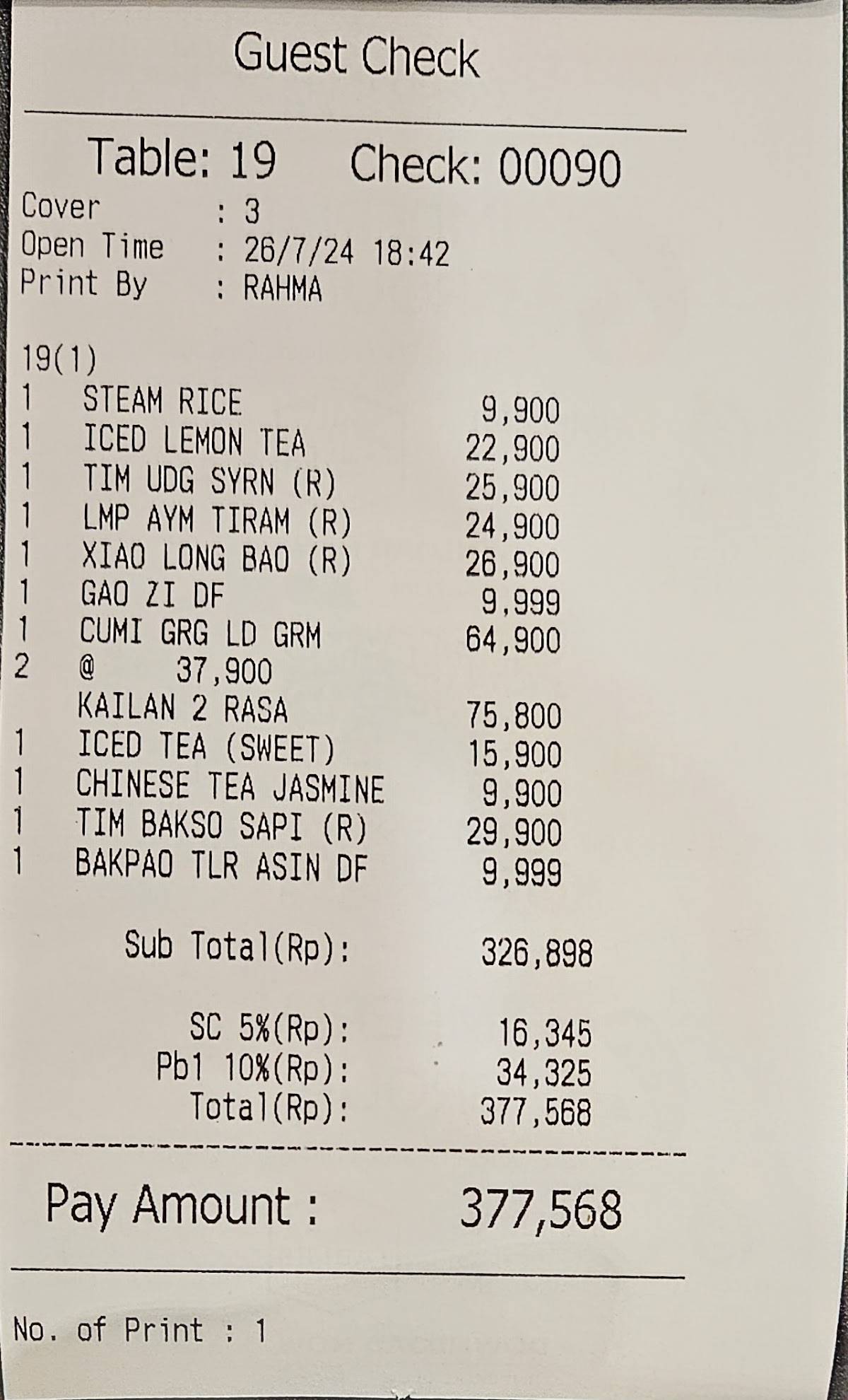 Menu at Imperial Kitchen & Dimsum - Senayan Park restaurant, Central ...