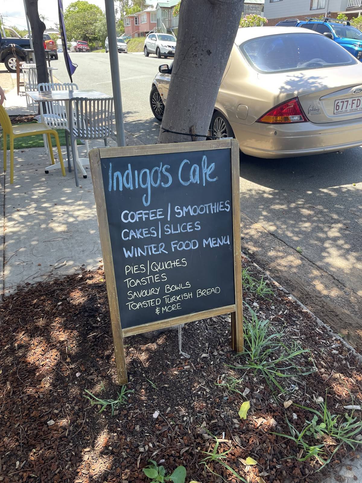 Menu at Indigo's Cafe, Margate