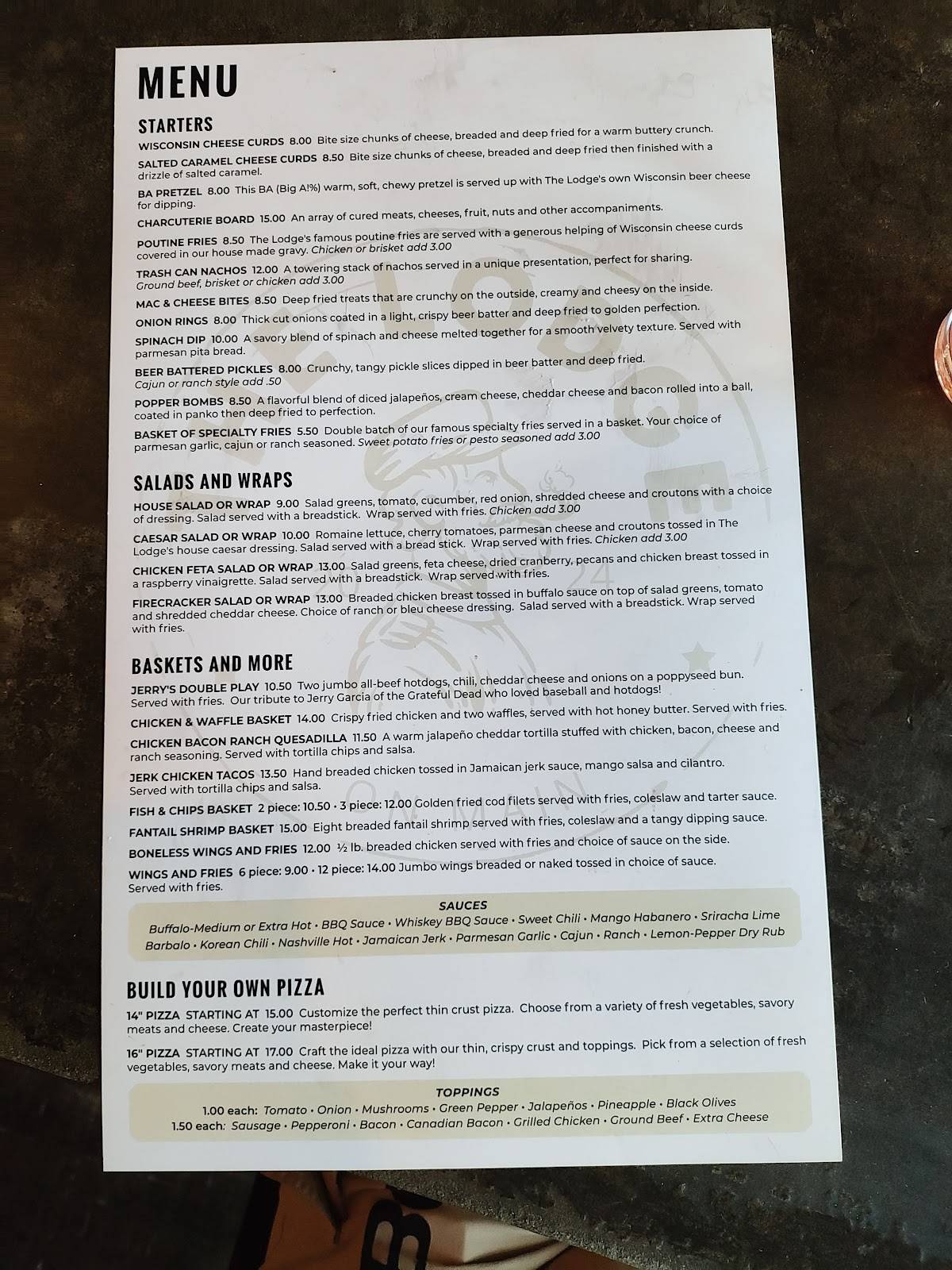 Menu at Ironworks on Main pub & bar, Marinette