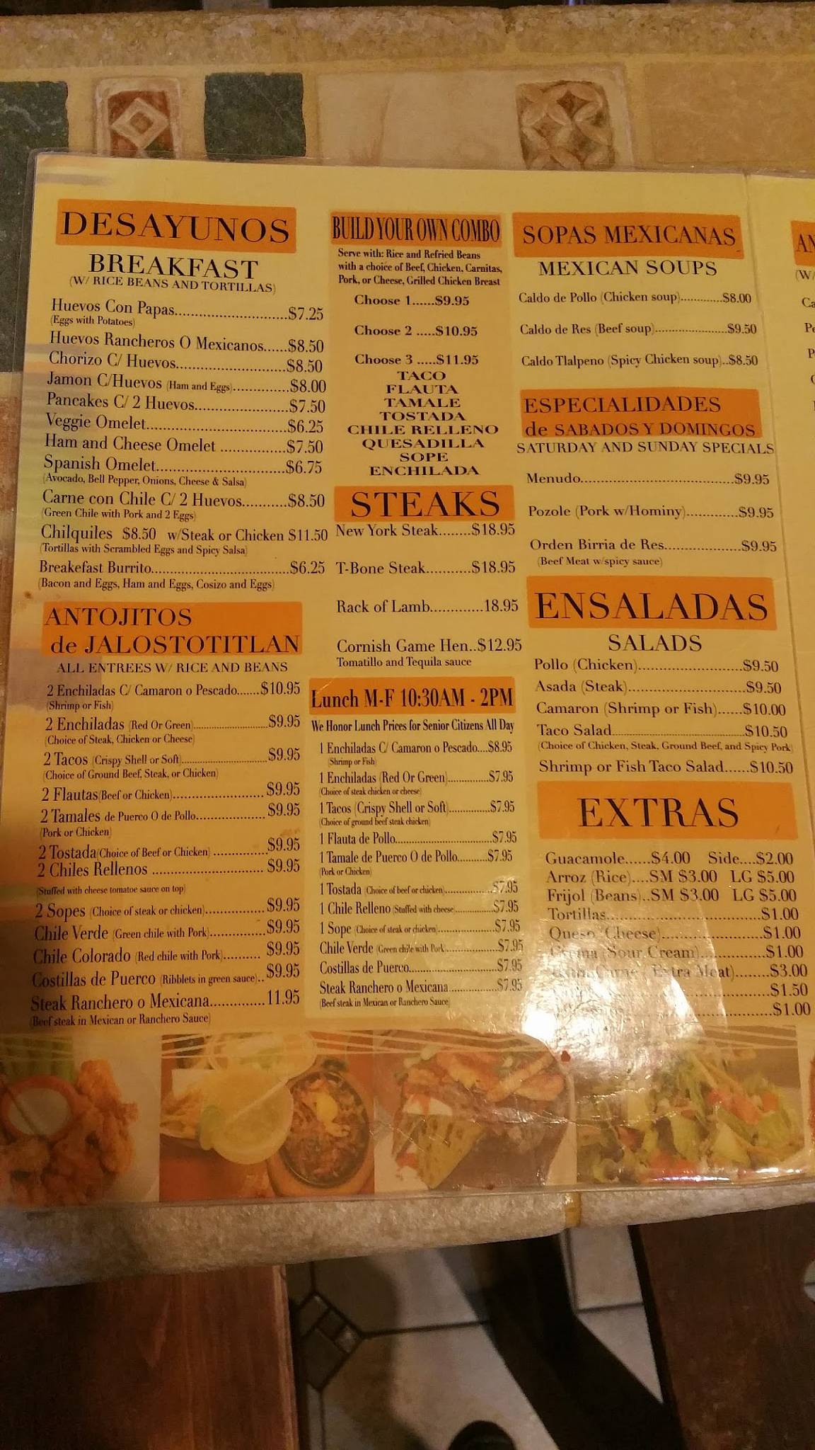 Menu at Isabella's Bar & Grill, Atwater