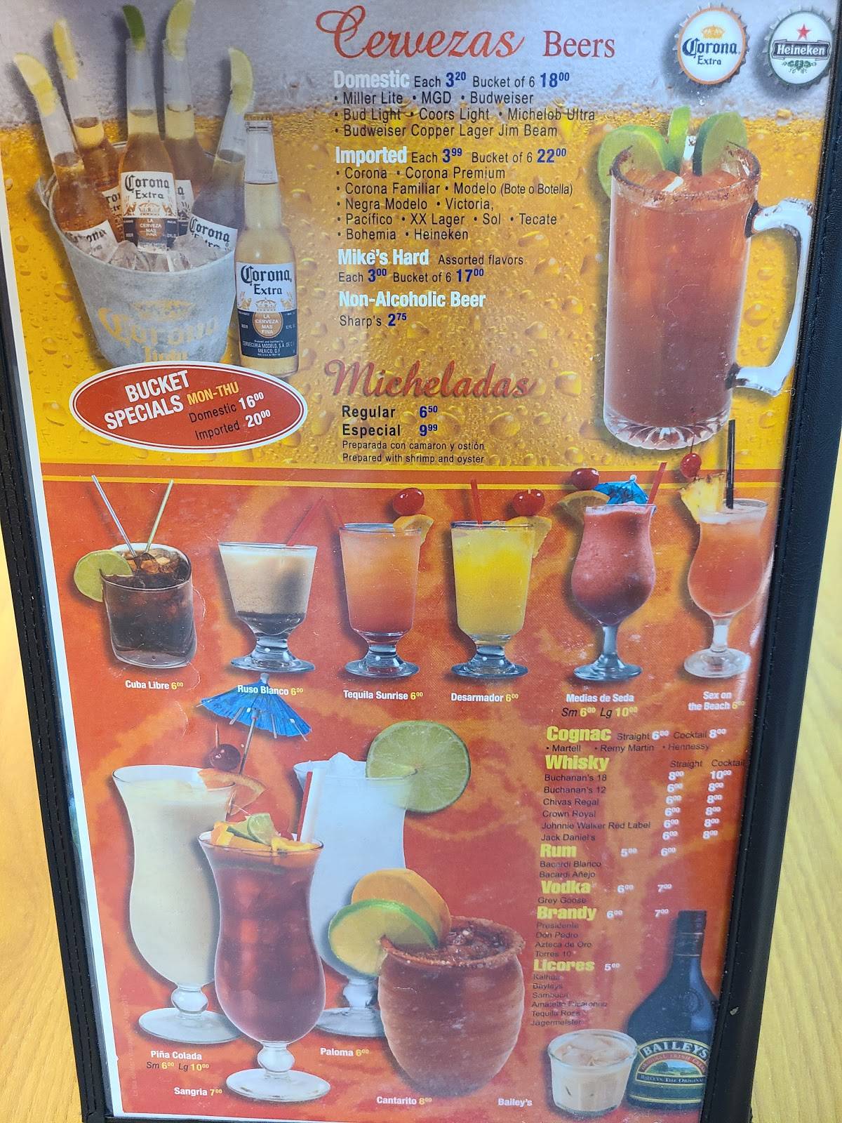 Menu at Isla del Mar # 2 restaurant, Waukegan
