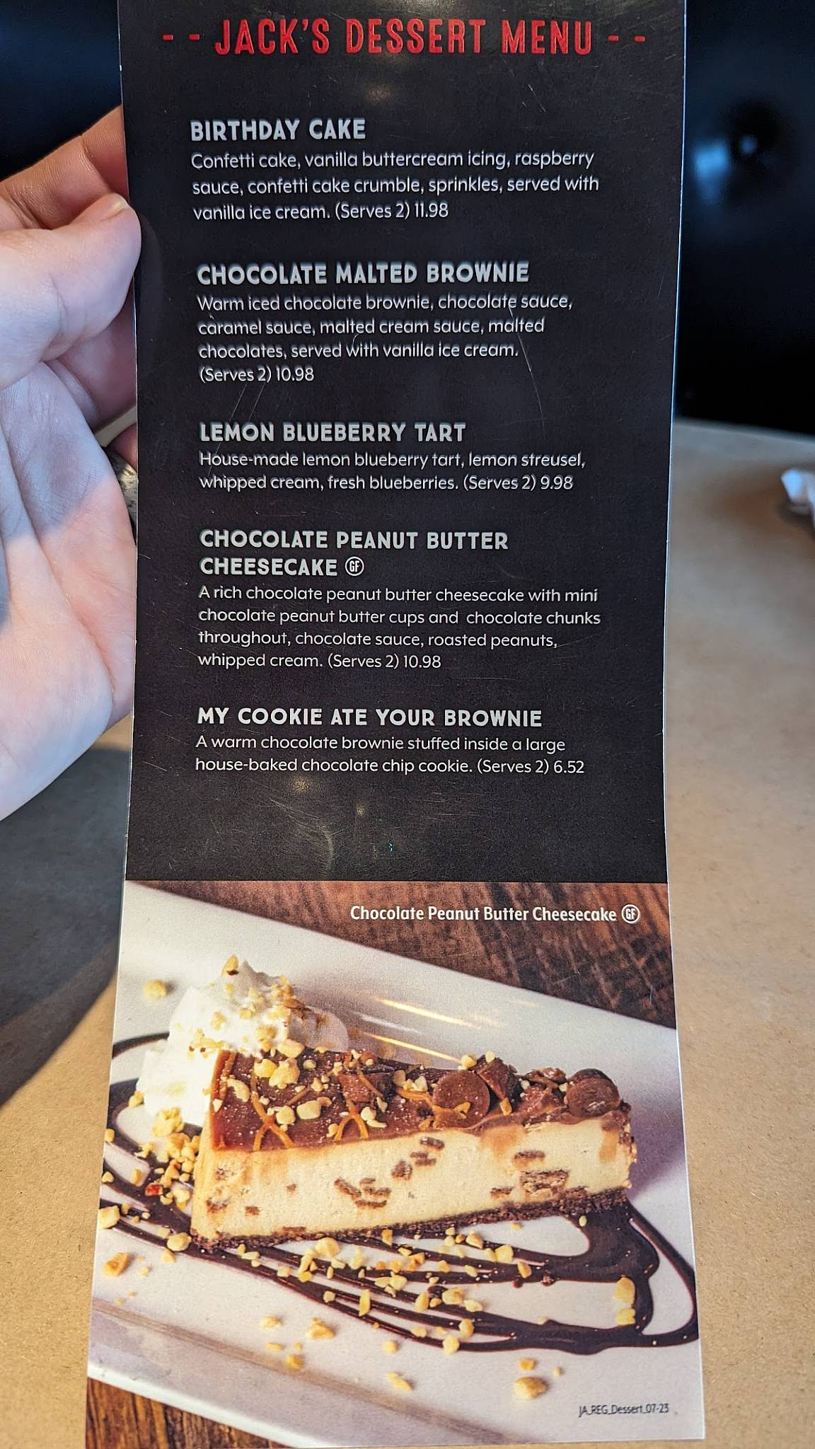 Menu au Jack Astor’s pub et bar, Boisbriand, Av. des Grandes Tourelles