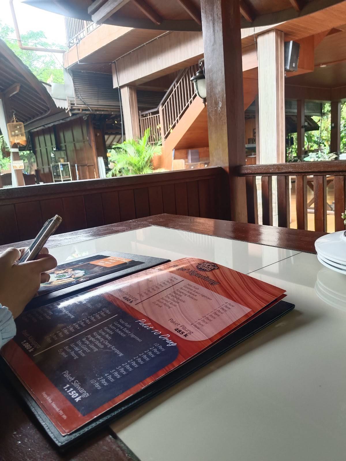 Menu at Jagarawa restaurant, Tangerang