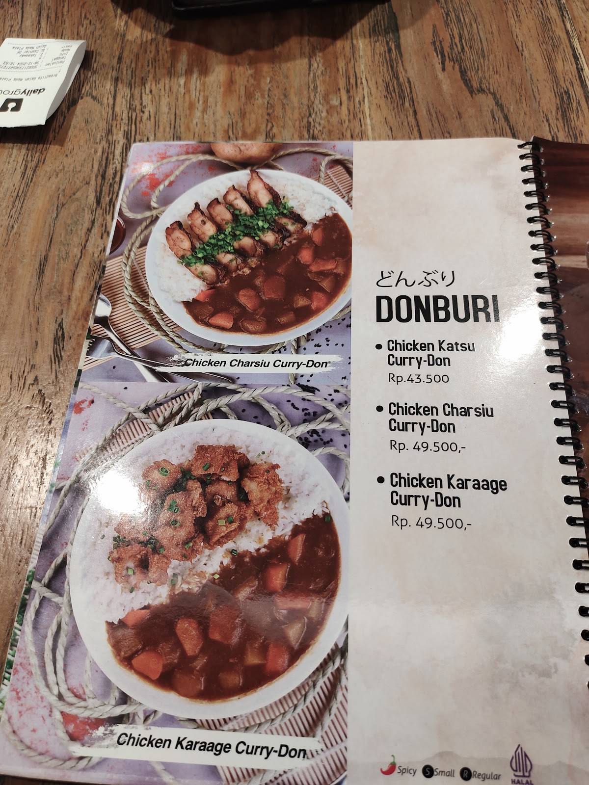 Menu at Ramen Ten 10 - Gajah Mada Plaza restaurant, Central Jakarta