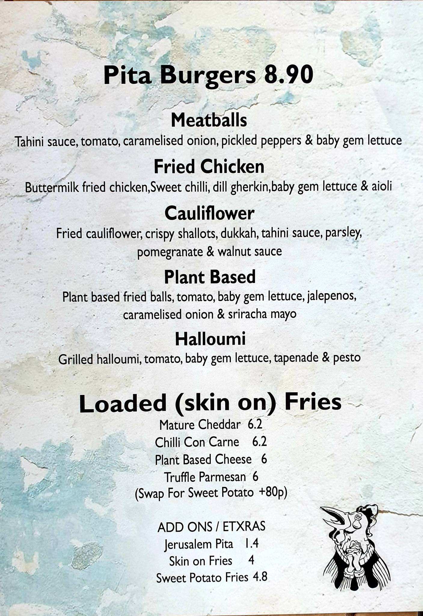 Menu at Jam in a Jar pub & bar, London