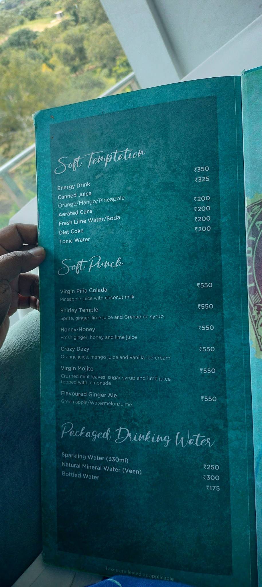 Menu at Jewel of Nizam - The Minar, Hyderabad, The Golkonda Resort
