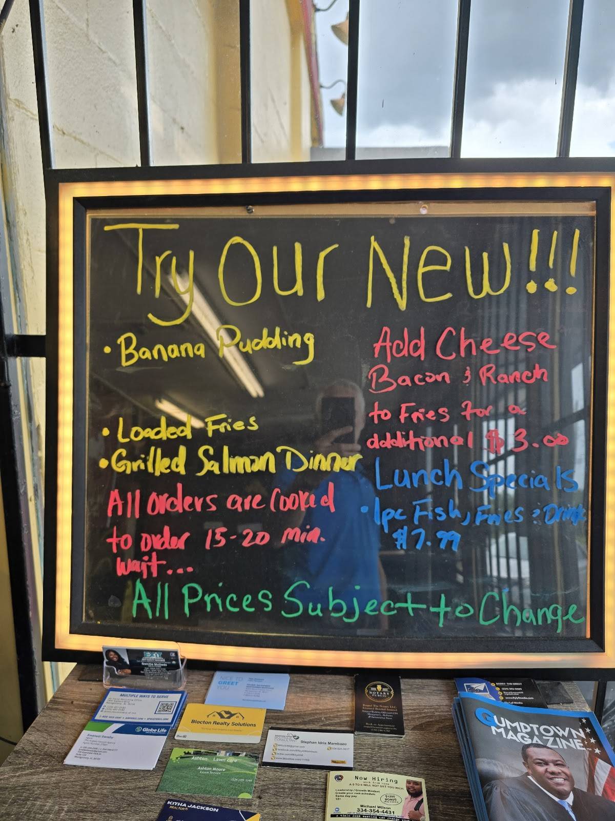Menu at Joe's Again BBQ, Montgomery