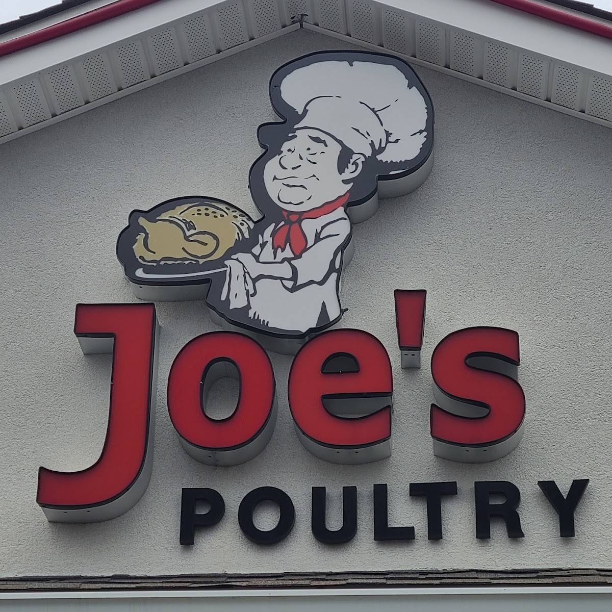 Menu at Joe's Poultry restaurant, Vineland