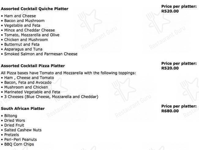 Menu at Indulge Decadent Dining & Boutique Confectionery restaurant ...