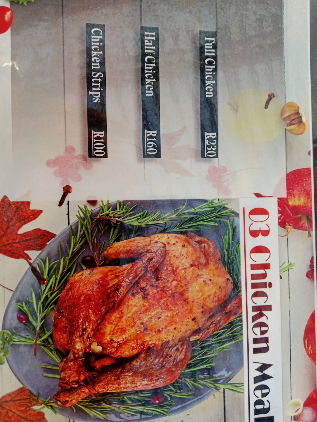 Menu at Jojo Rooftop Lounge restaurant, Johannesburg
